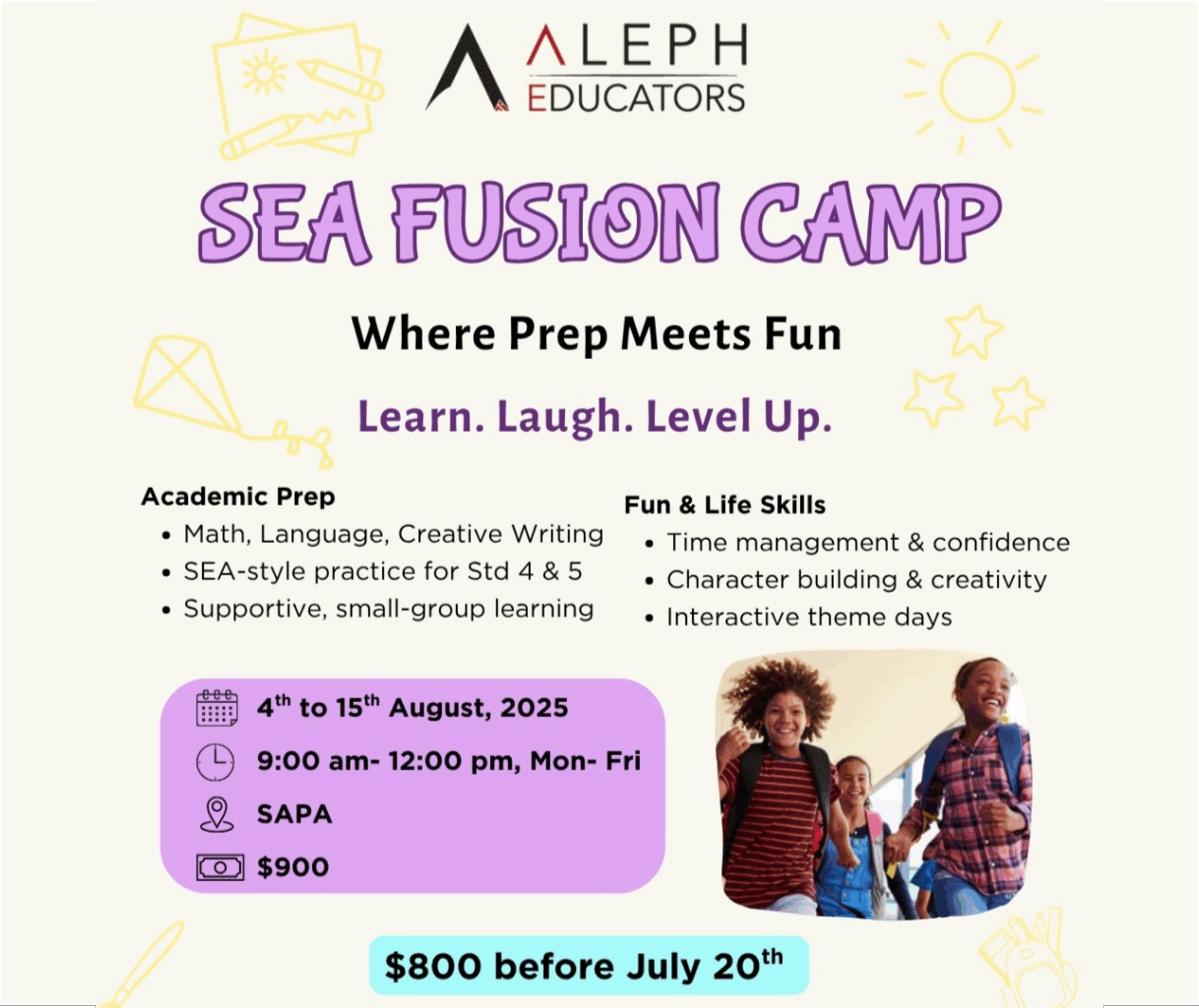 2025 SEA FUSION CAMP - Aleph Educators
